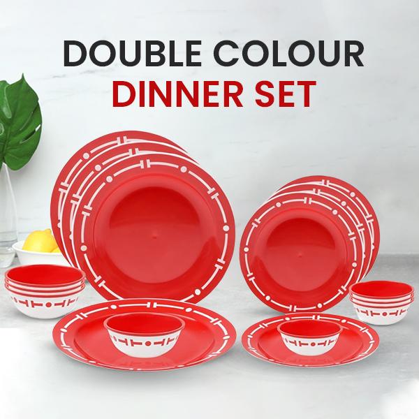Double Color Dinner Set – Cutting EDGE