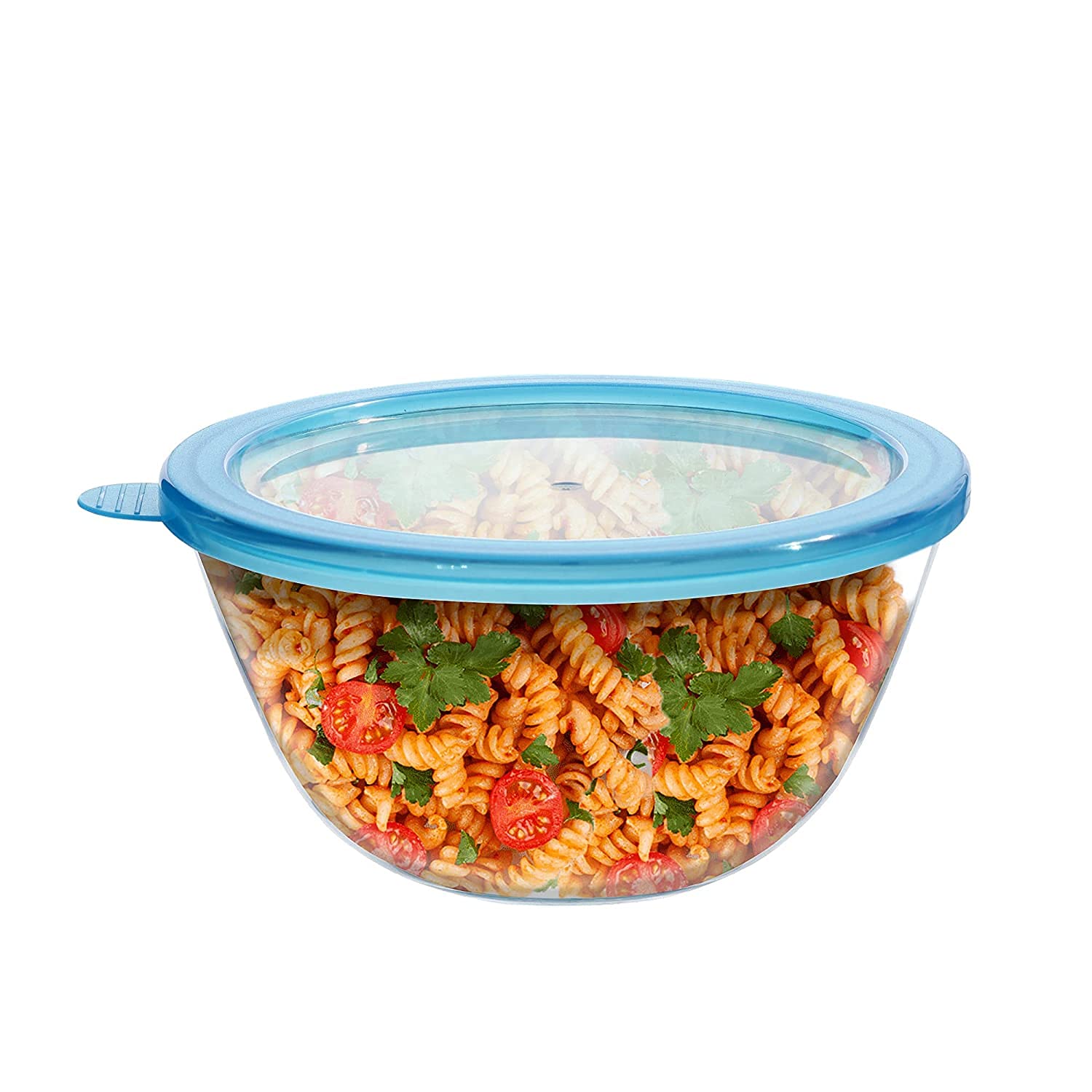 Cutting EDGE Regalia Round Glass Mixing & Baking Serving Bowl with Lid