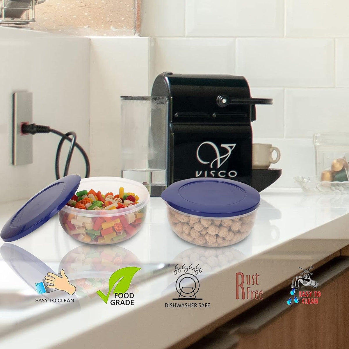 Cutting EDGE Eco-Storage Plastic Containers And Organizer Set for Kitc