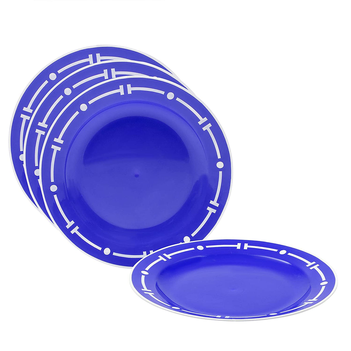 Cutting EDGE Round Double Colour Dinner Plates ,Unbreakable / Lightwei